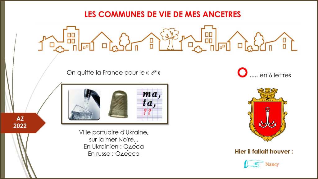 O... Comme « Officiellement fondée en 1794 » - Généa-Scribe