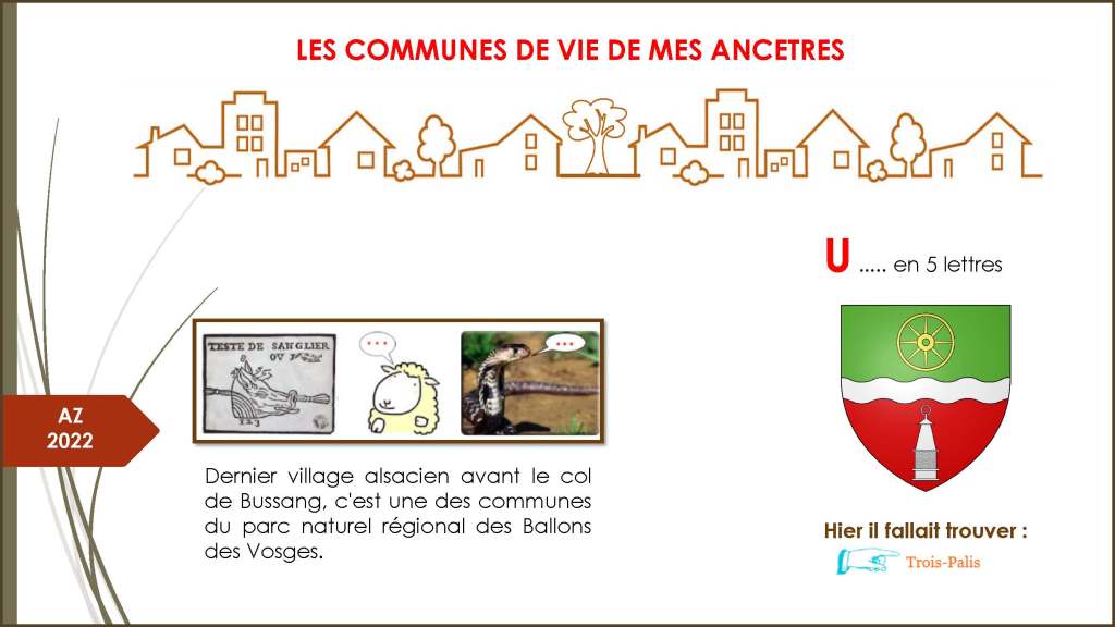 U... Comme « Une incursion dans la branche paternelle de mon petit ...